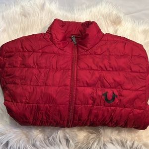 True Religion | Jackets & Coats | Mens Red True Religion Puffer Jacket ...